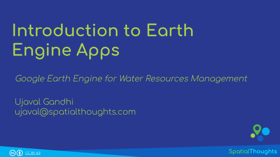 Google Earth Engine for Water Resources Management (Full Course Material)